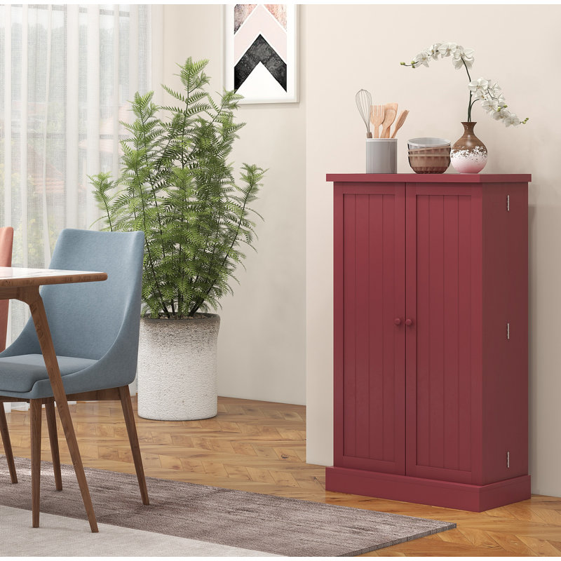 Lark Manor™ Kitchen storage locker, freestanding cupboard, double door ...