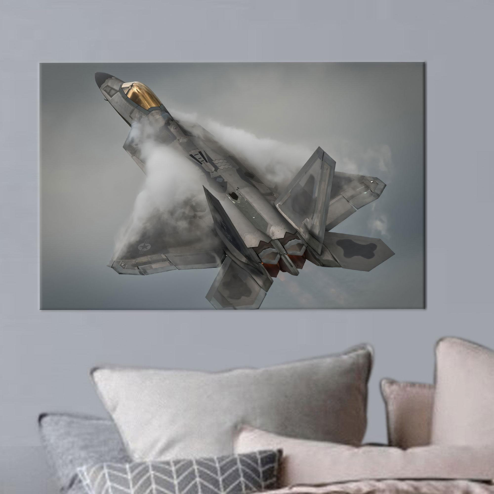17 Stories Contemporary Fighter Jets Cotton Canvas Wall Art Ideal for ...