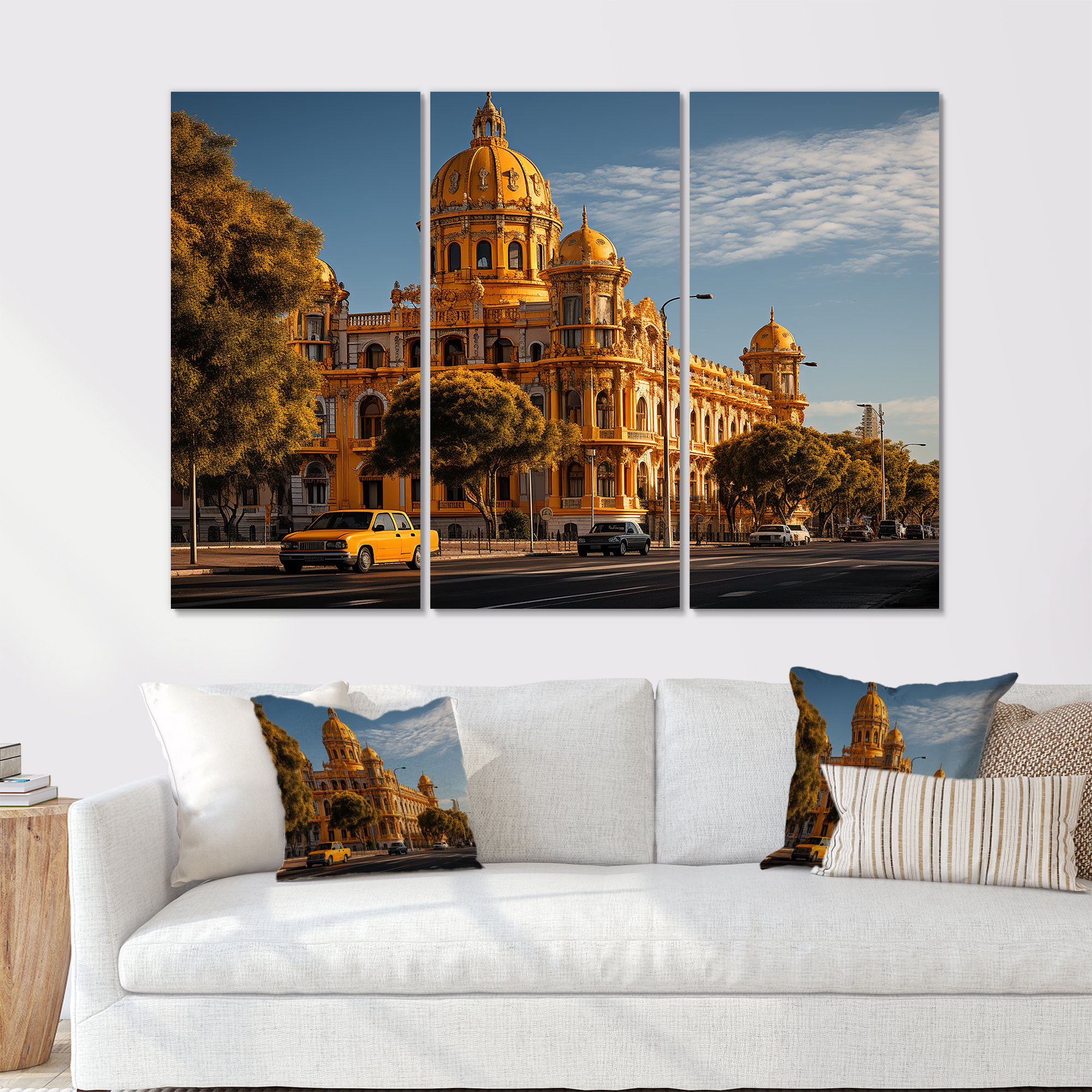 Alcott Hill® Yellow Cuba Colonial Architecture - Cuba Wall Art Set ...