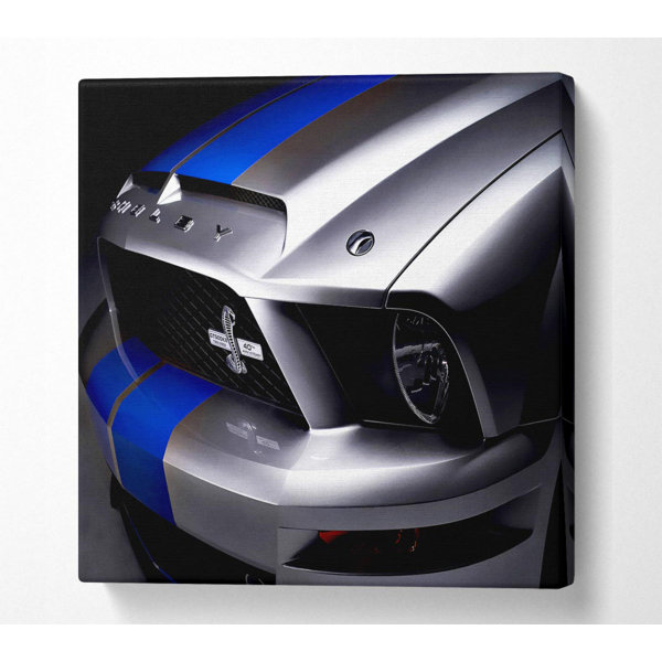 Latitude Run Ahisha Shelby Mustang Grill - Wrapped Canvas Art Prints ...