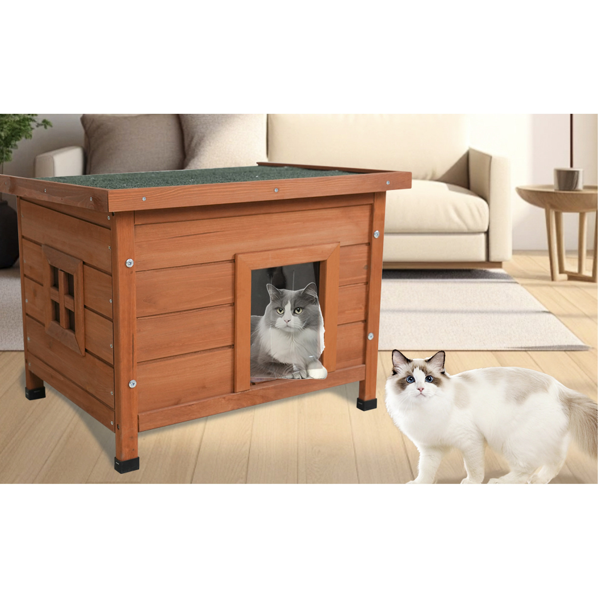 Tucker Murphy Pet™ Small Animal House - , Adjustable Feet For Any ...