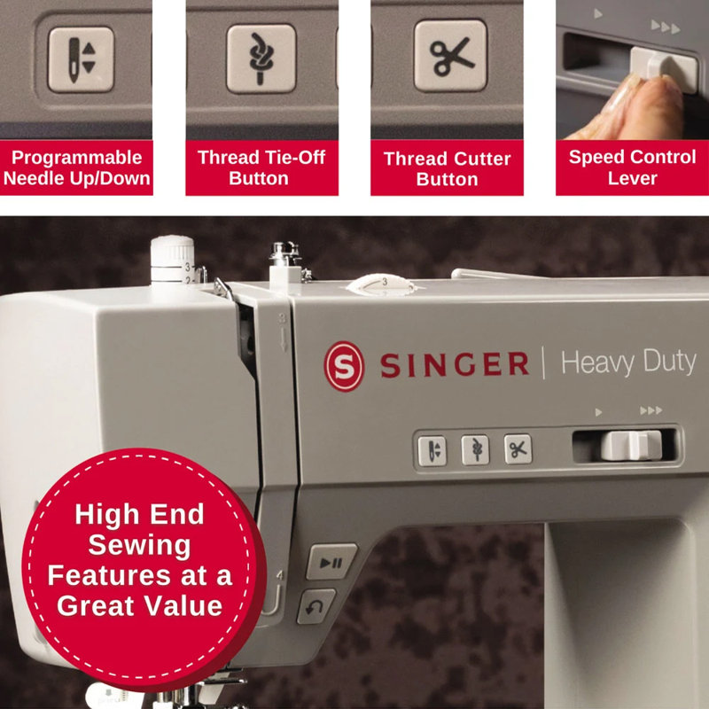 Singer 6800C Heavy Duty Computerized Sewing Machine & Reviews | Wayfair