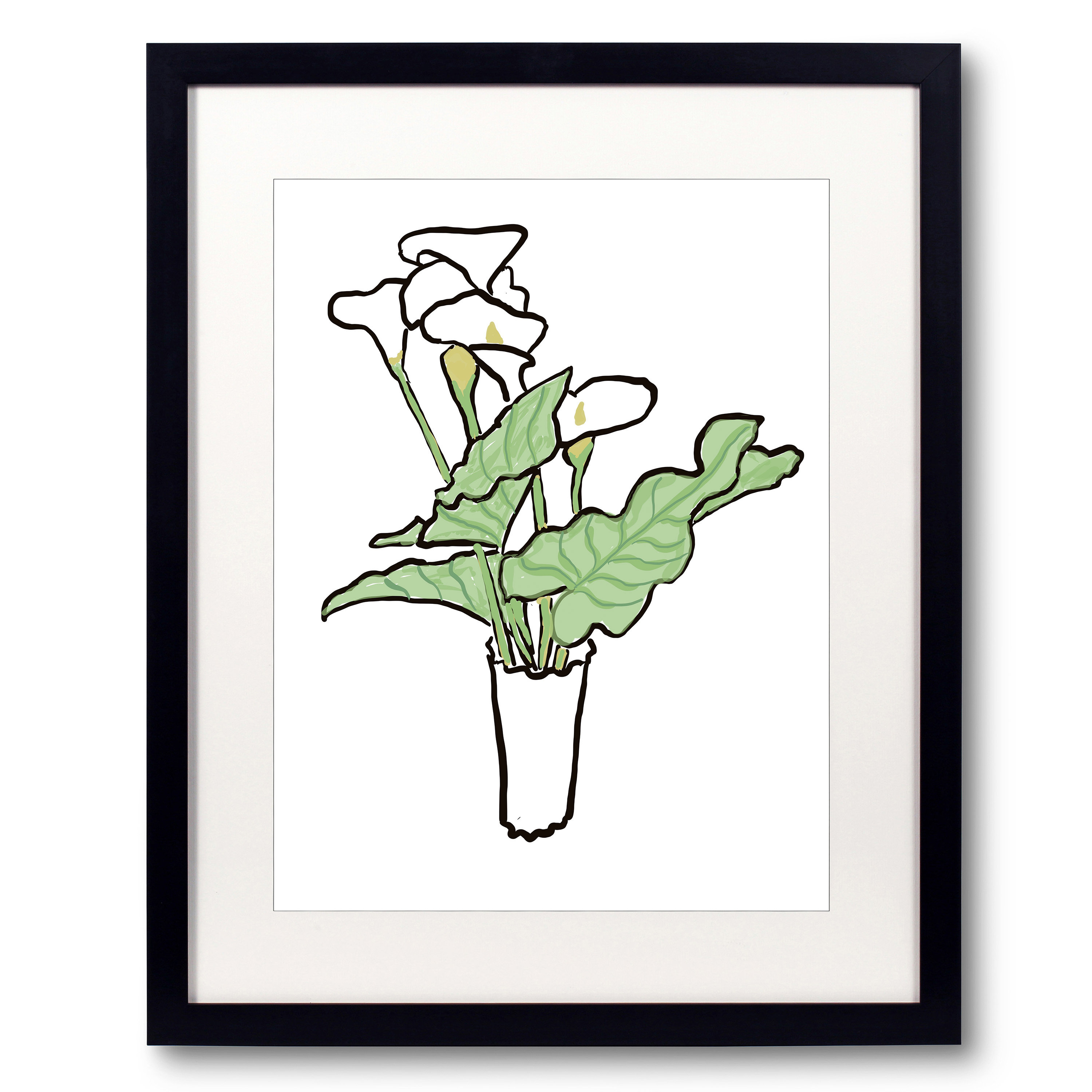 Made & Curated Lilies by Deborah Blum - Painting - Wayfair Canada
