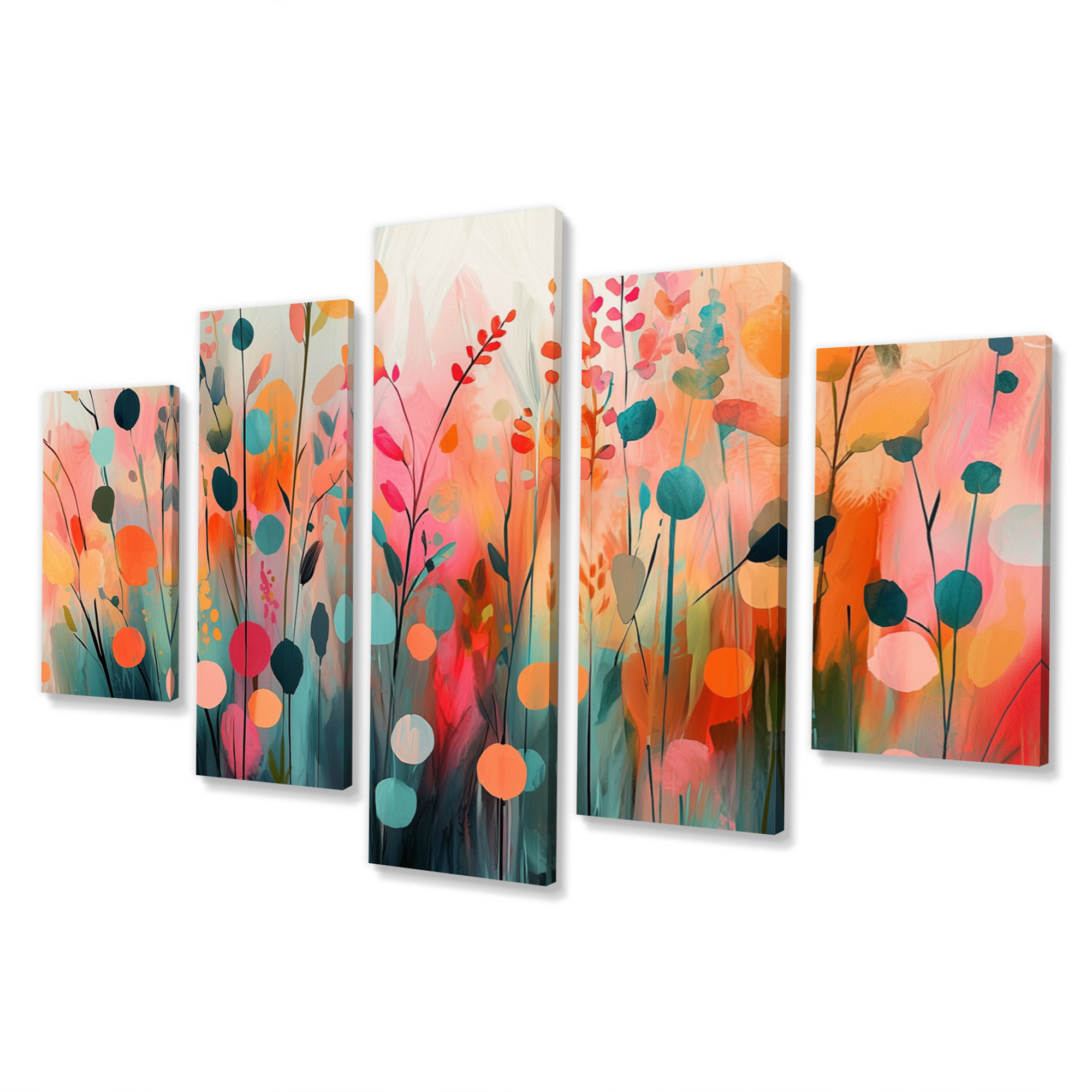 Red Barrel Studio® Botanical Wildflowers Petals in the Breeze III ...