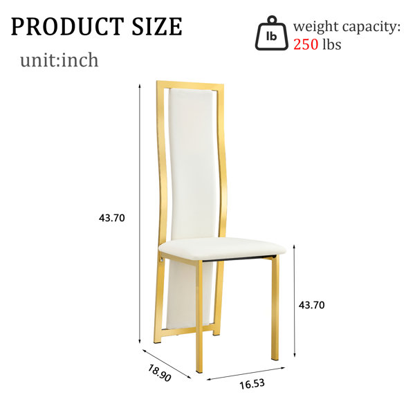 Mercer41 Luxury Velvet Upholstered Dining Chairs - Modern Design ...