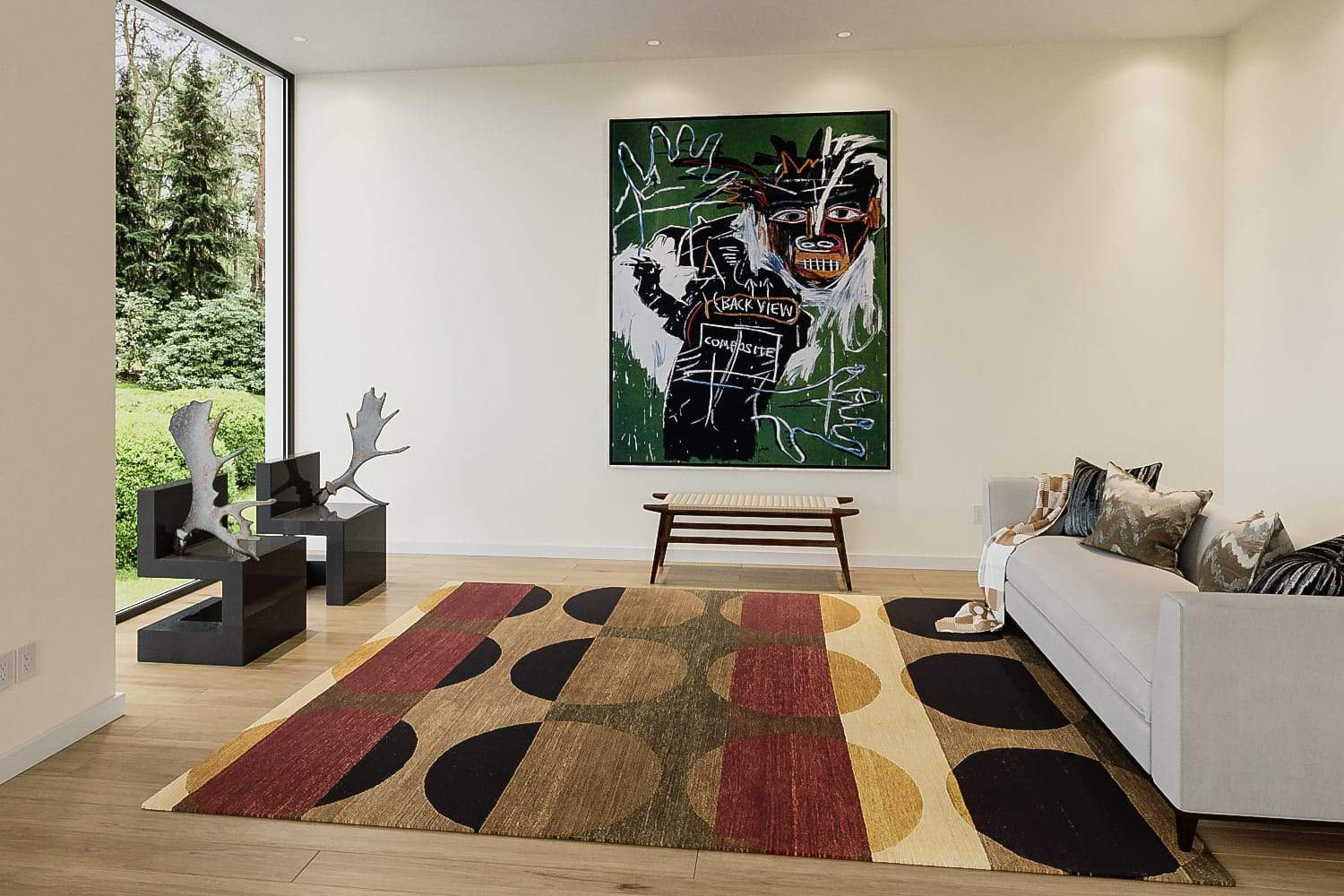 Tufenkian Geometric Hand-Knotted Wool Rust Brown Area Rug | Wayfair