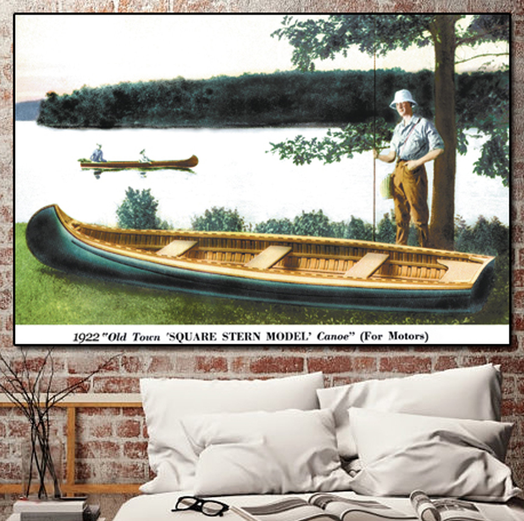 Loon Peak® 'Square Stern Model' Canoe' Graphic Art Print | Wayfair