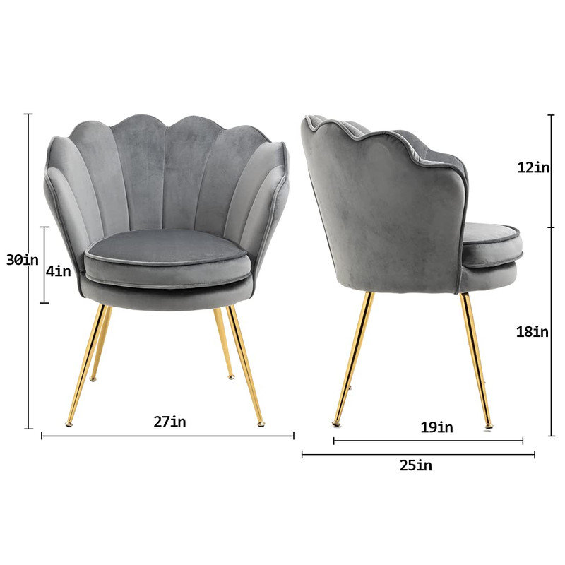 Mercer41 Vernall Velvet Barrel Chair | Wayfair