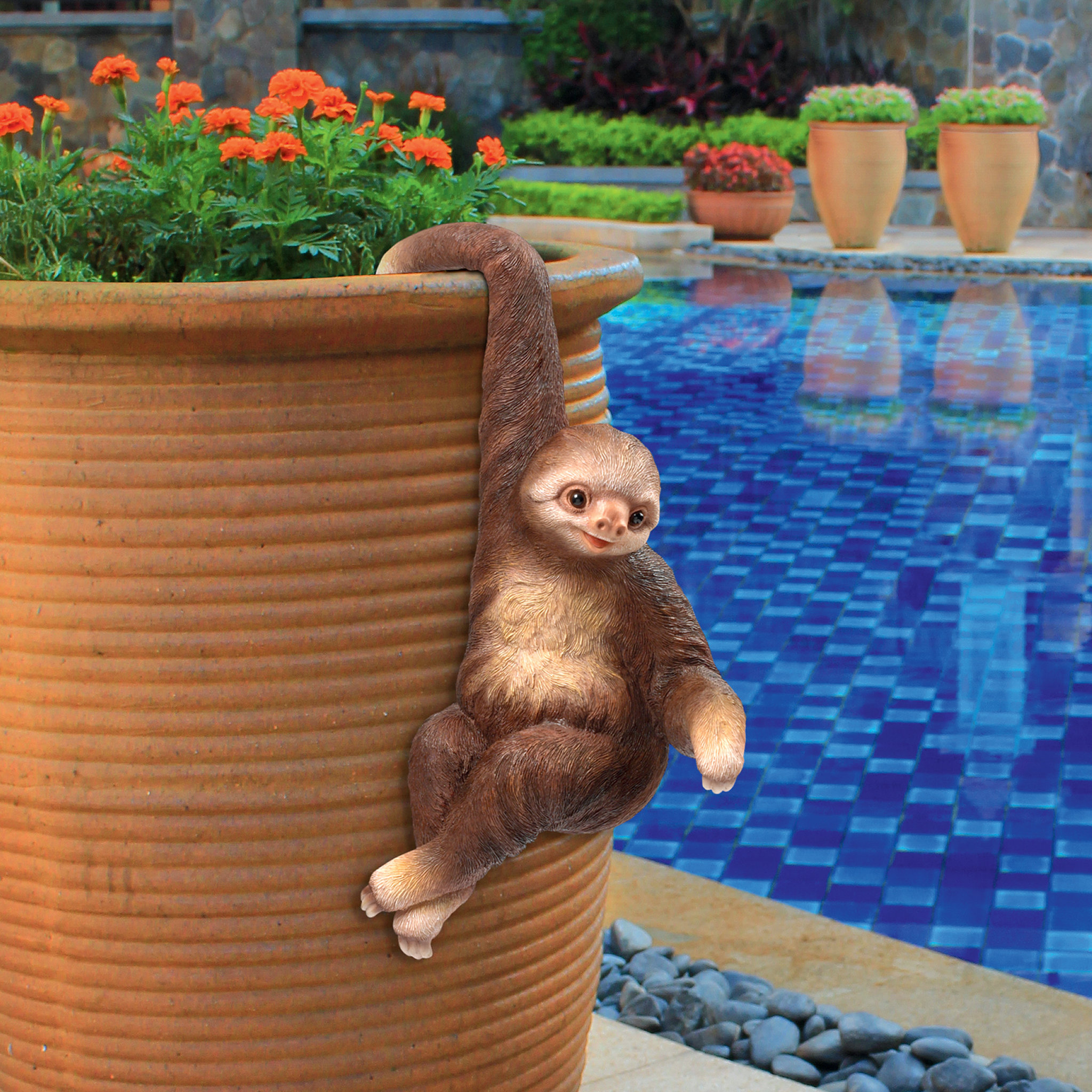 Design Toscano Sinbad the 3-Toed Sloth Hanging Statue & Reviews | Wayfair