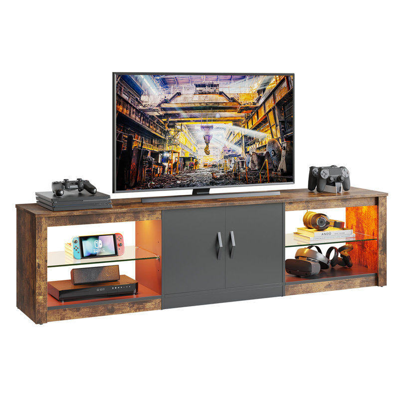 17 Stories Daisey 70" TV Stand for TVs up to 75", Media Console with ...