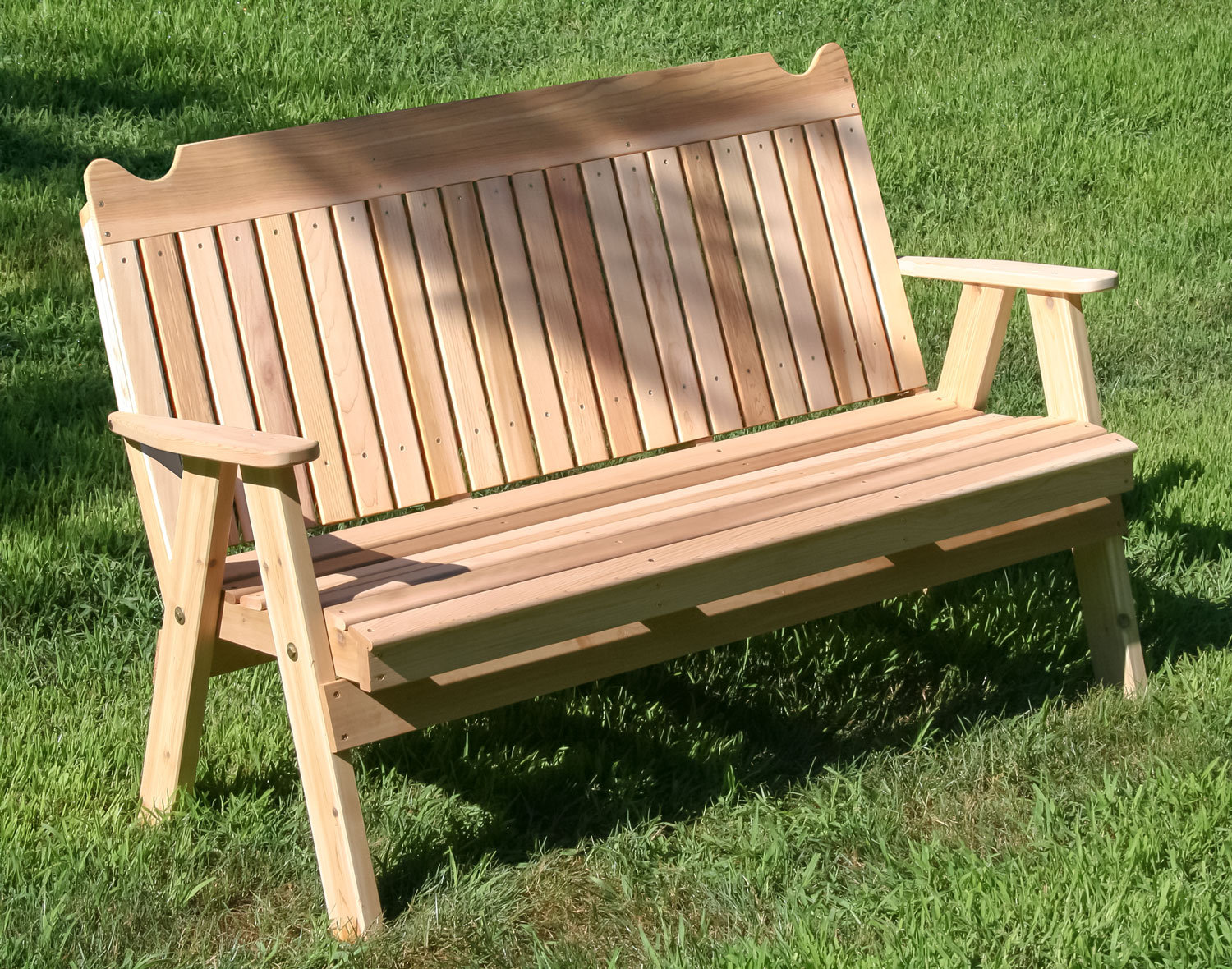 August Grove® Foulk Wooden Garden Bench | Wayfair
