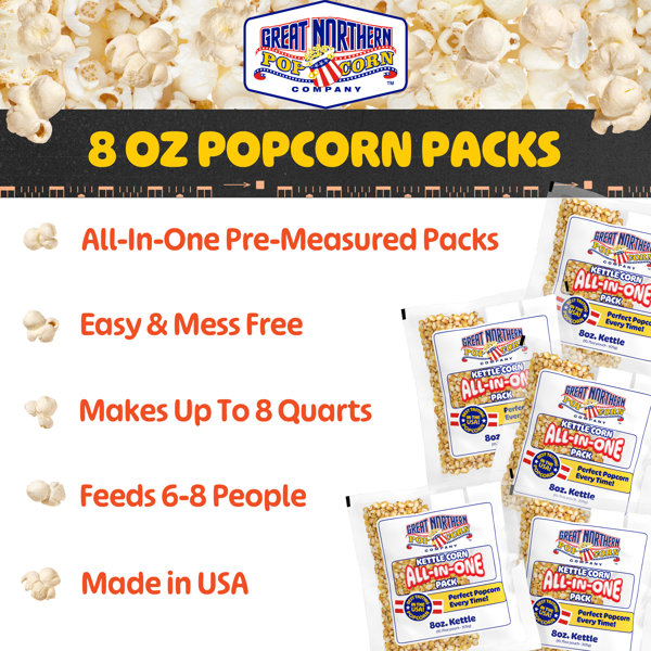 Great Northern Popcorn Kettle Corn Popcorn Machine Popcorn Packets - 24 ...