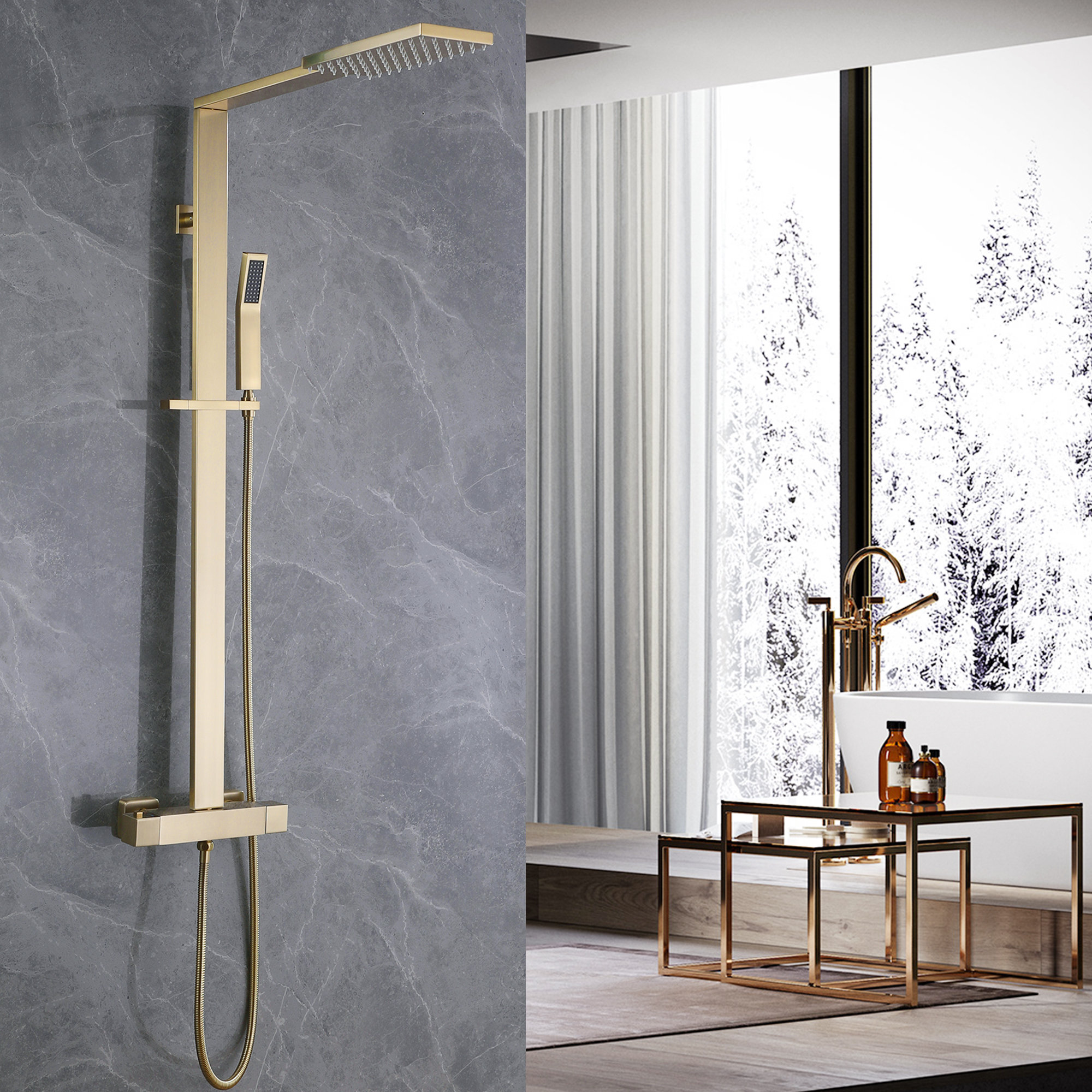 MODLAND Système de douche complet avec valve brute - Wayfair Canada