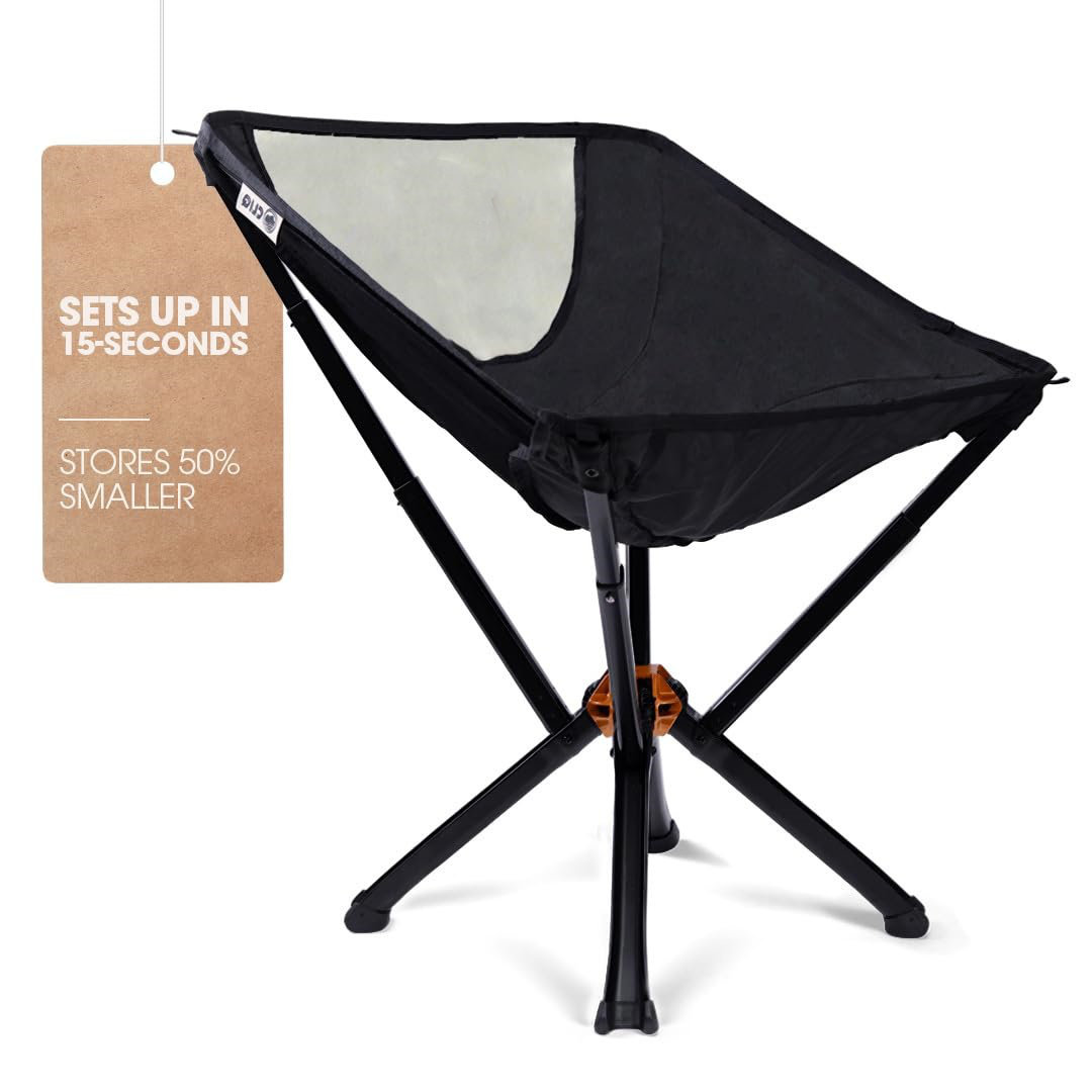 Arlmont & Co. Portable Camping Chair - Collapses To Size Of Water ...