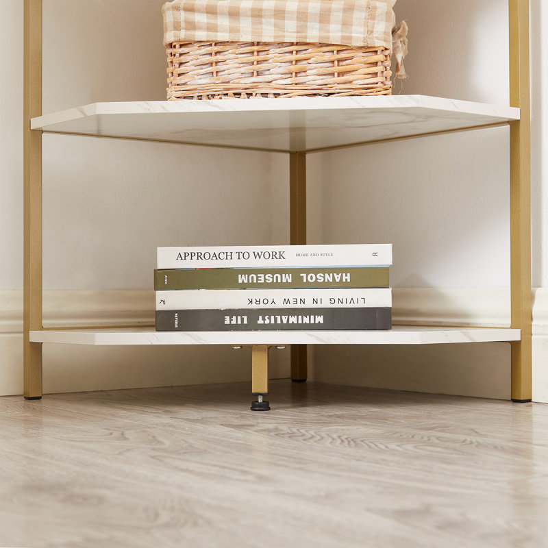 Trent Austin Design® Pursel 68.5'' Tall 5 Tier Corner Bookcase ...