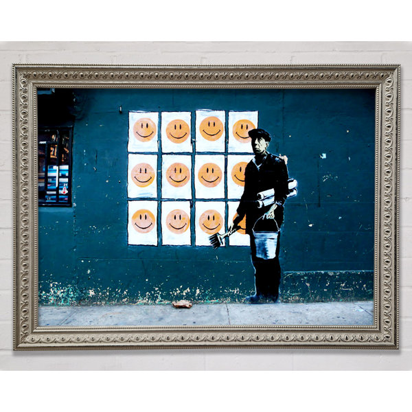 Bright Star Smiley Face Posters - Single Picture Frame Art Prints ...