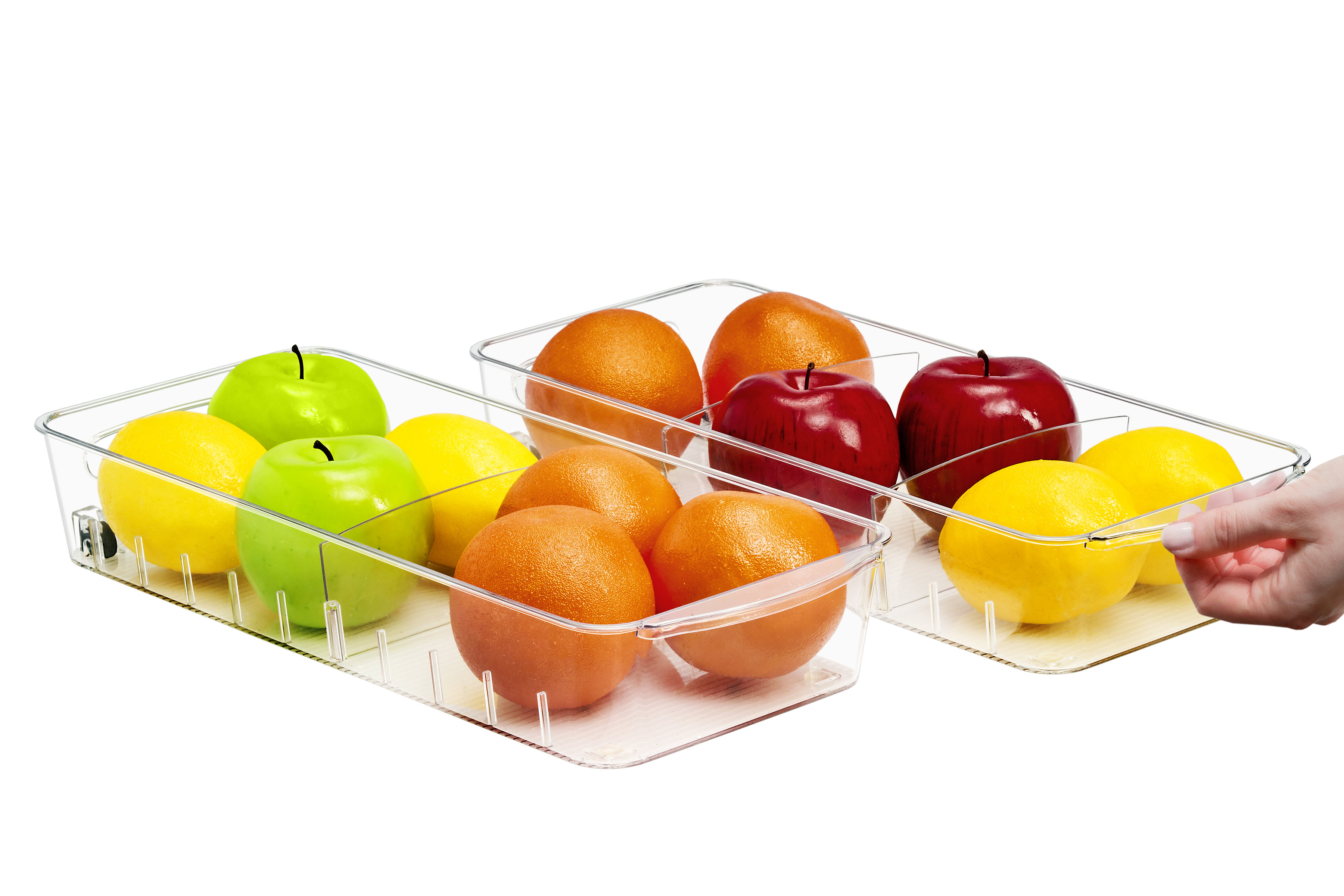 Sorbus Low Fridge Organizer on Wheels 2 Pack | Wayfair
