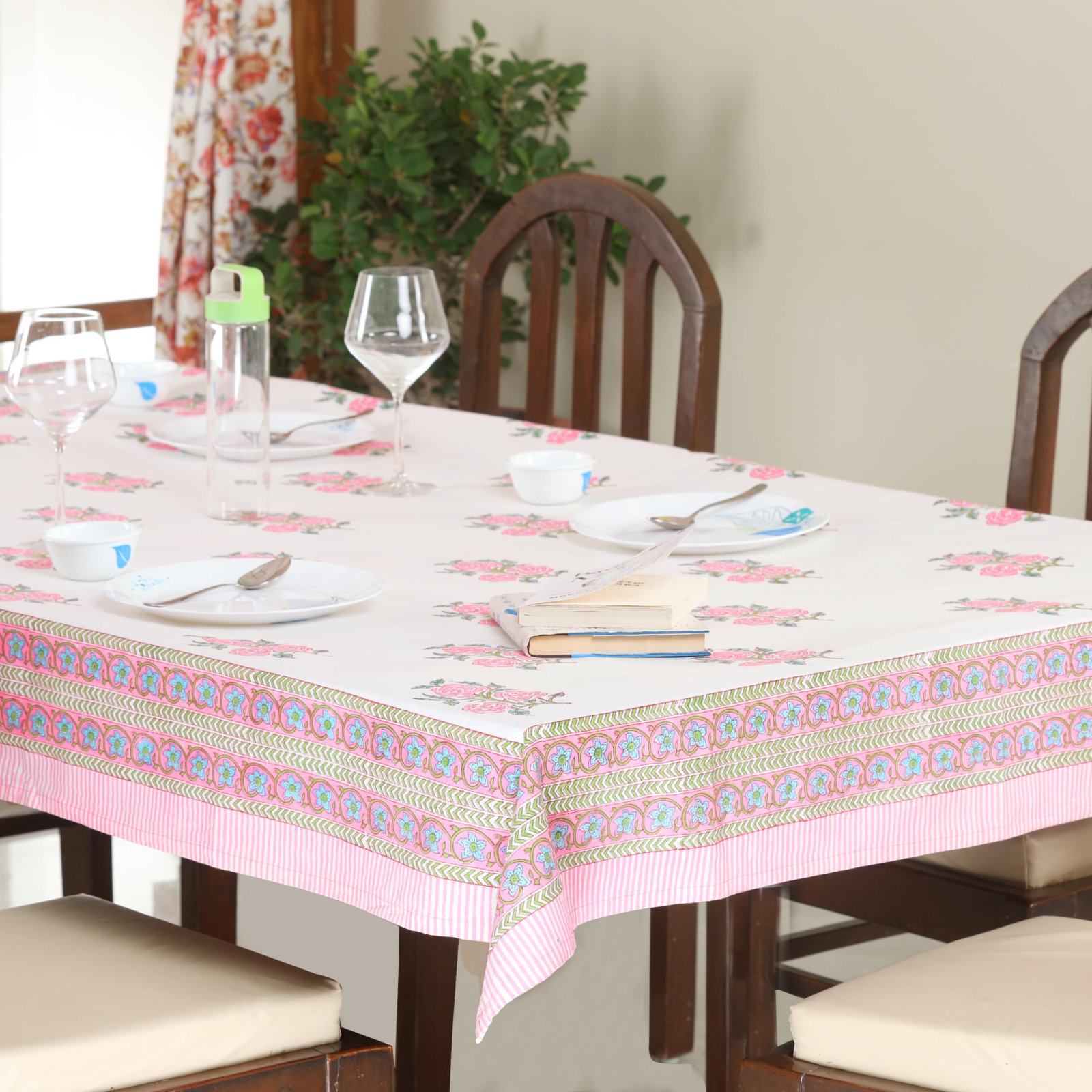 Wildon Home® Handmade Carved Printed Decorative Tablecloth For ...