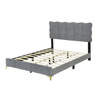 Mercer41 Full Size Menard Platform Bed With LED Frame And Stylish ...