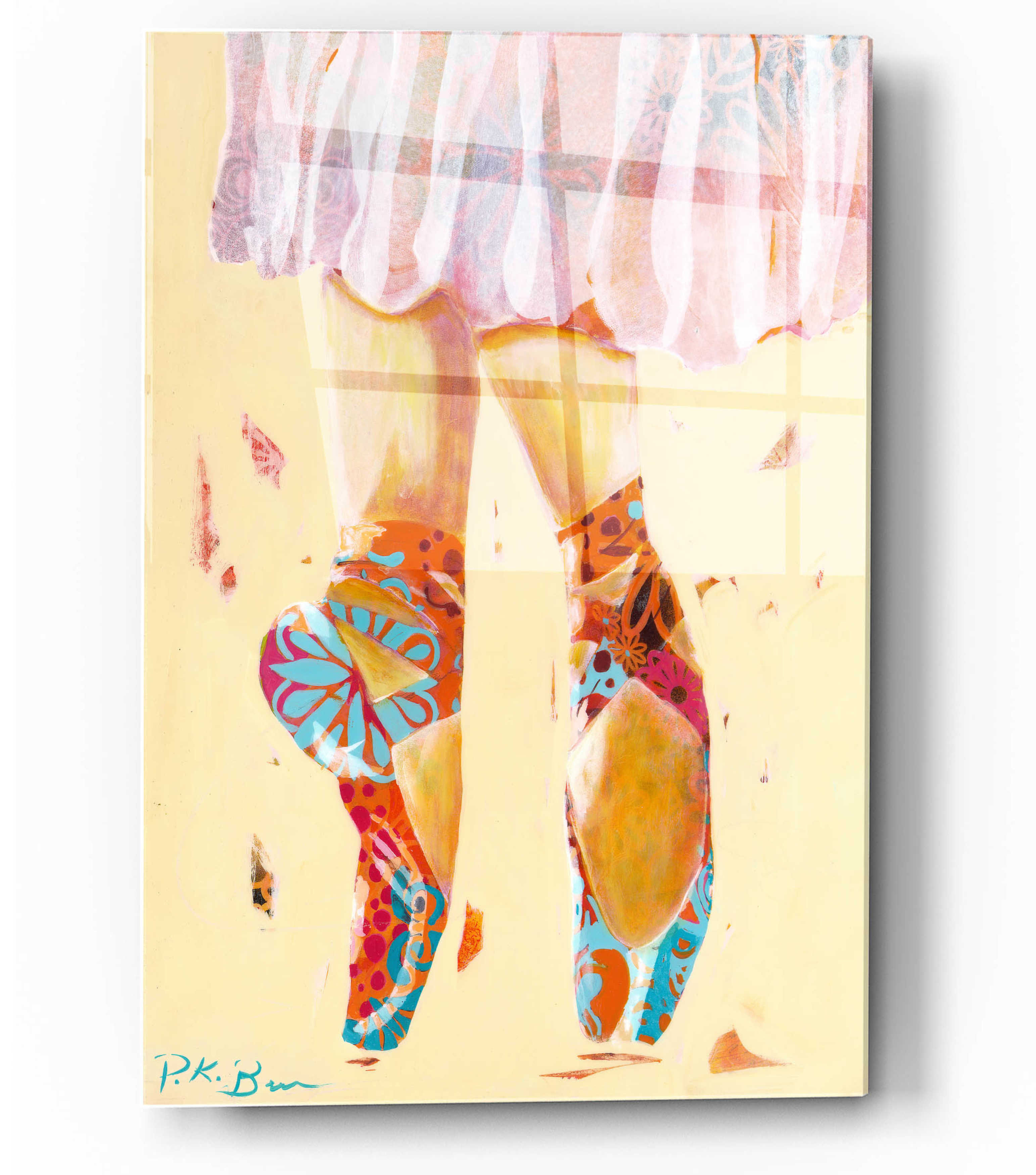 House of Hampton Epic Graffiti 'Ballet Slippers' By Pamela Beer ...