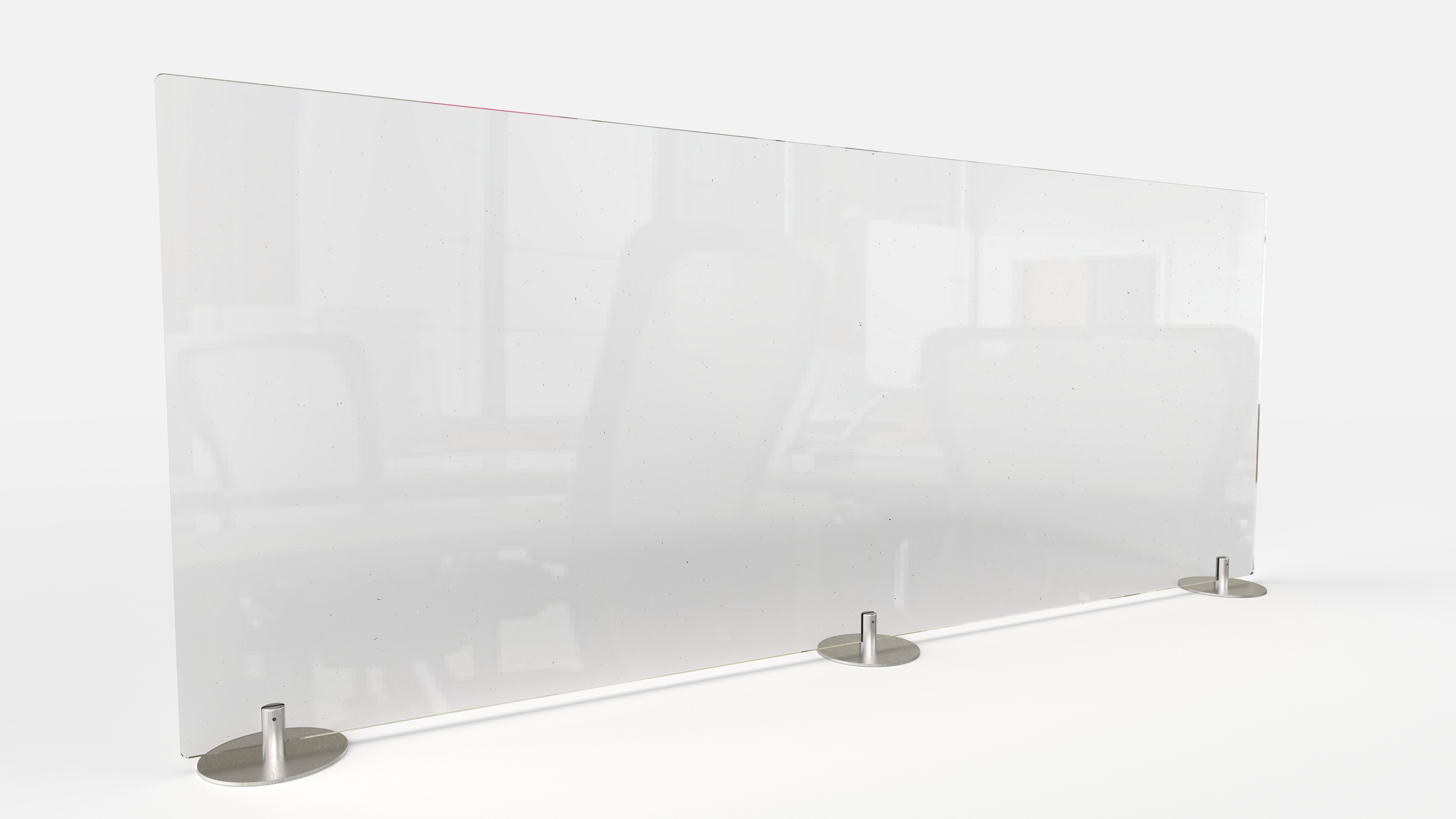 Ghent Desktop Plastic 1 Panel Desk Privacy Panel | Wayfair