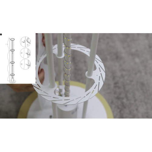 Ivy Bronx Allicia 66.9'' White LED Novelty Floor Lamp & Reviews | Wayfair