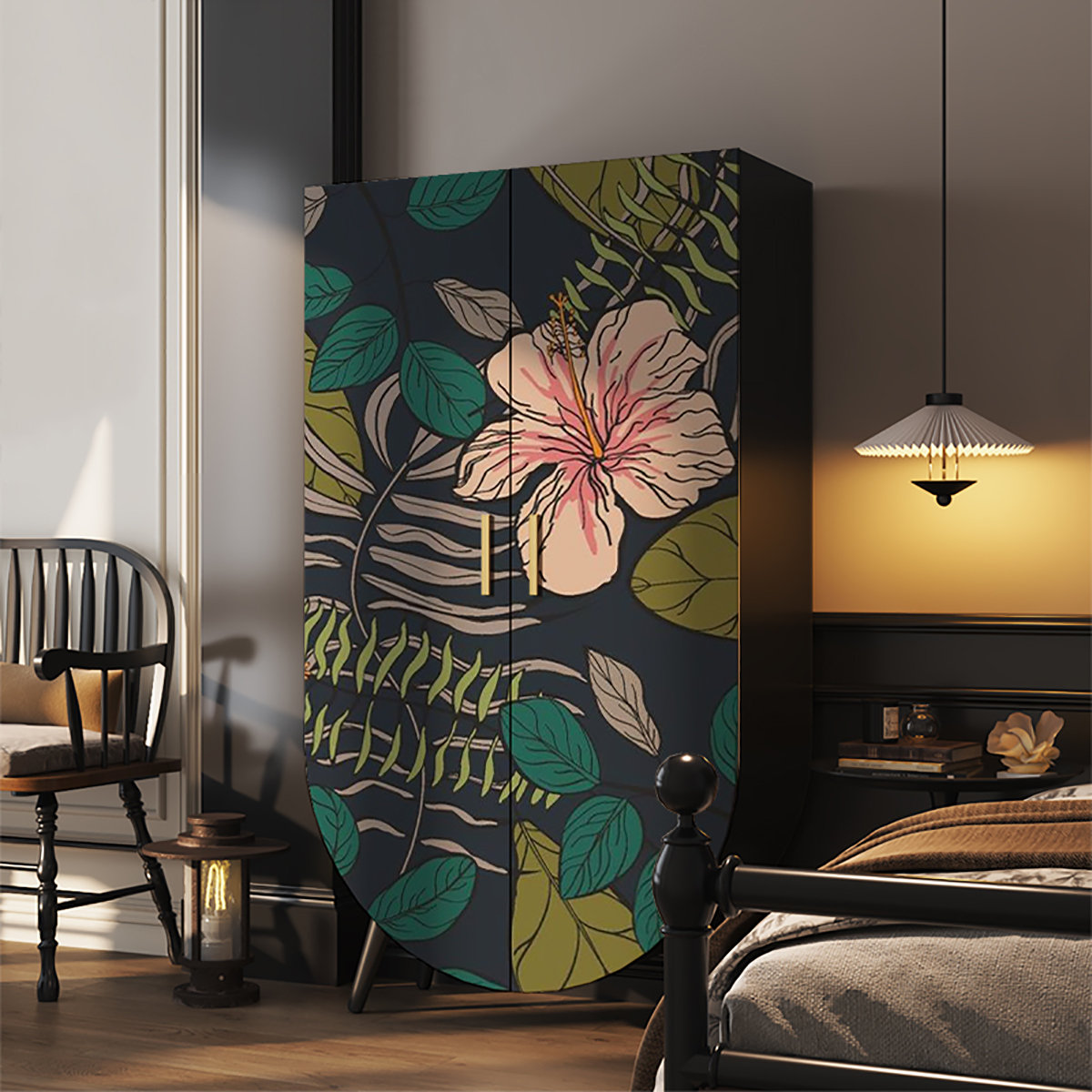 Corrigan Studio® French art home retro multifunction wardrobe | Wayfair