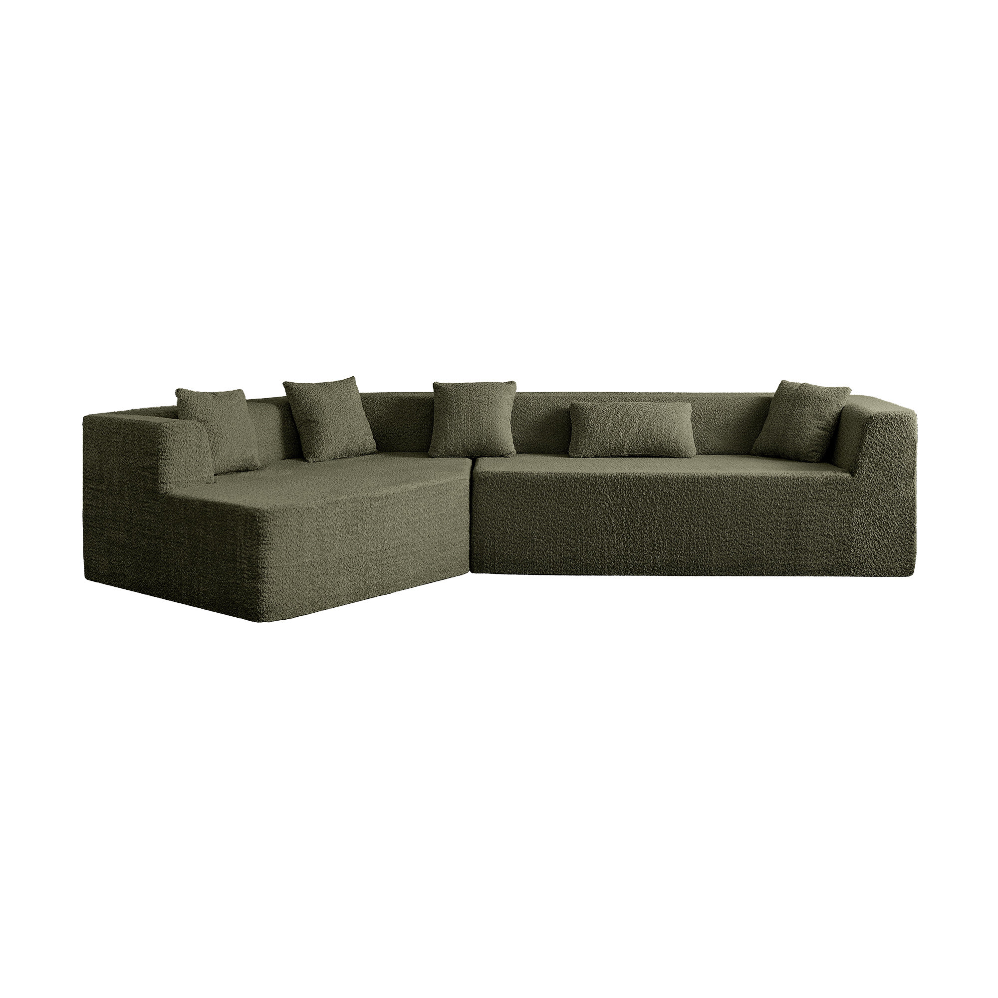 Latitude Run® Emerald 127.5'' Modular Sectional Sofa - High Comfort, No ...