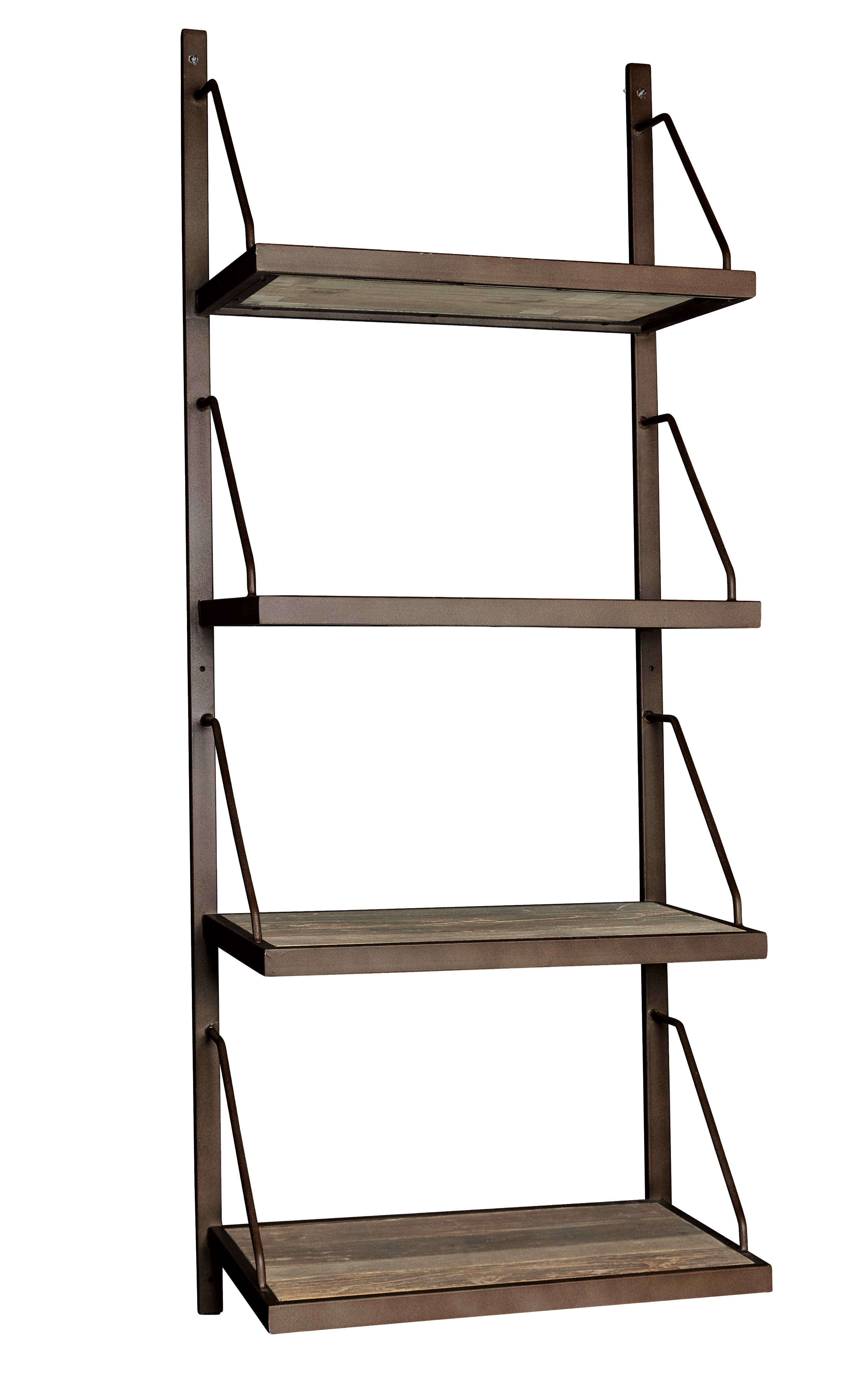 Bobo Intriguing Objects Mur 4-Shelf Iron & Reclaimed Elm Etagere ...