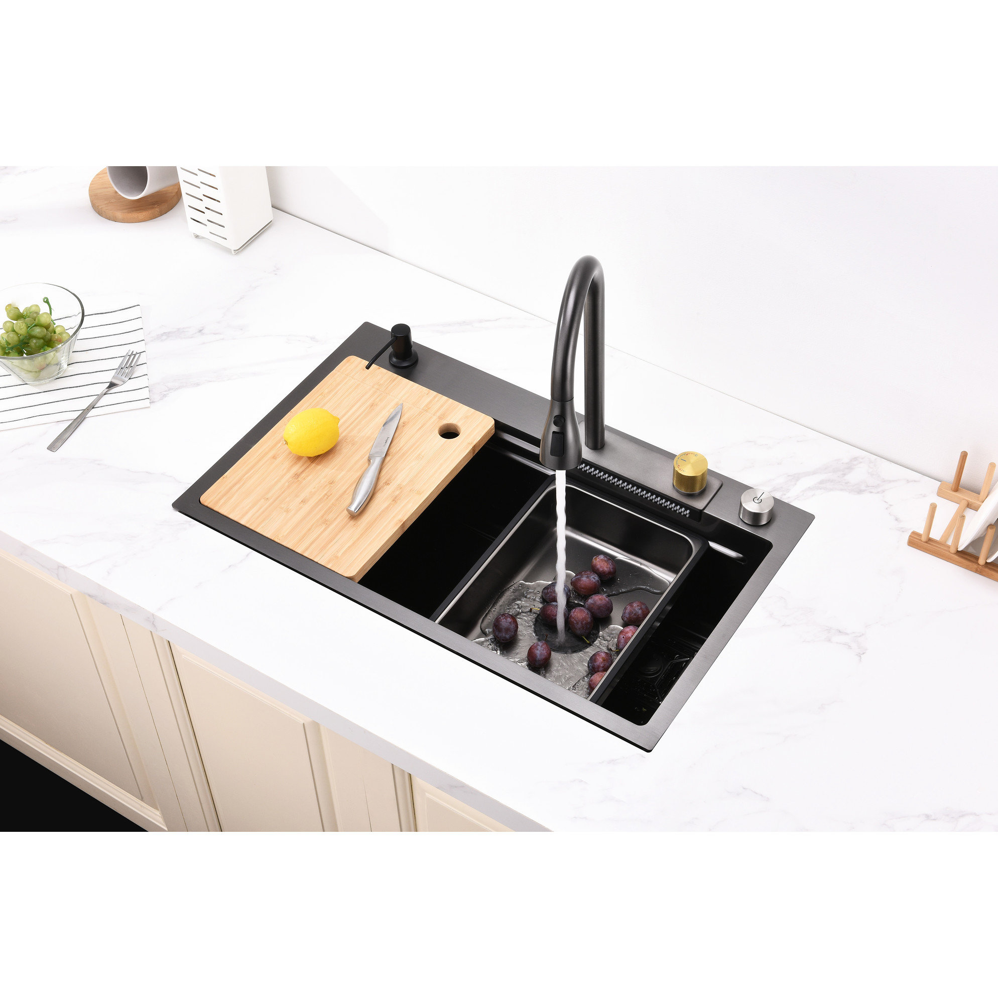 TUOXIN 304 Stainless Steel Kitchen Washing Basin - Flying Rain ...