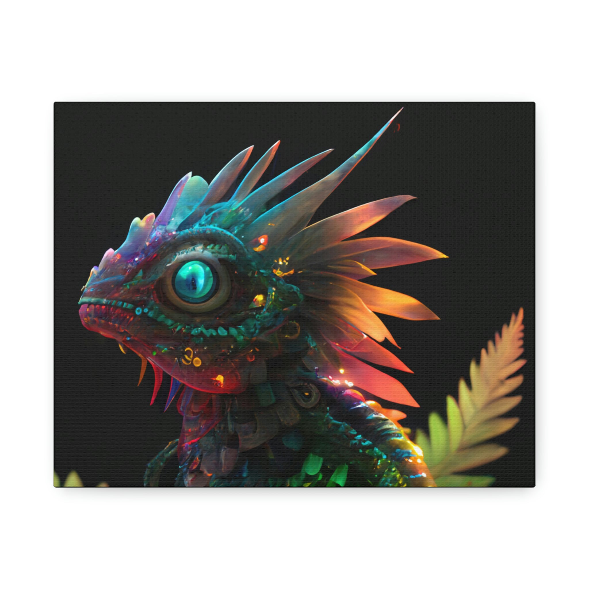 Marick Booster Feathered Dragon Stretched Canvas - Wayfair Canada