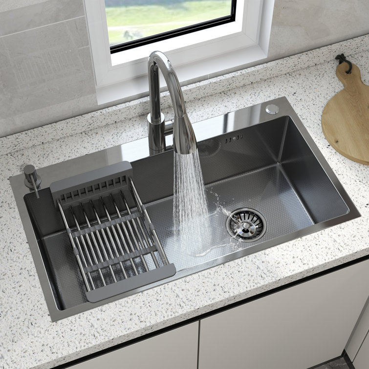 IGUANNA 32" Drop In Single BowlKitchen Sink & Reviews | Wayfair