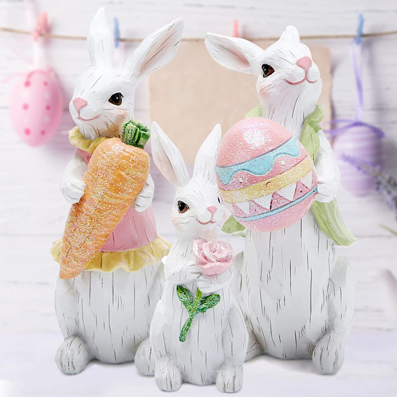 The Holiday Aisle® Bunny Figurines | Wayfair