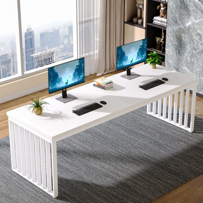 17 Stories 78.74" Extra Long Computer Desk 2 Person Desk (Chairs not ...