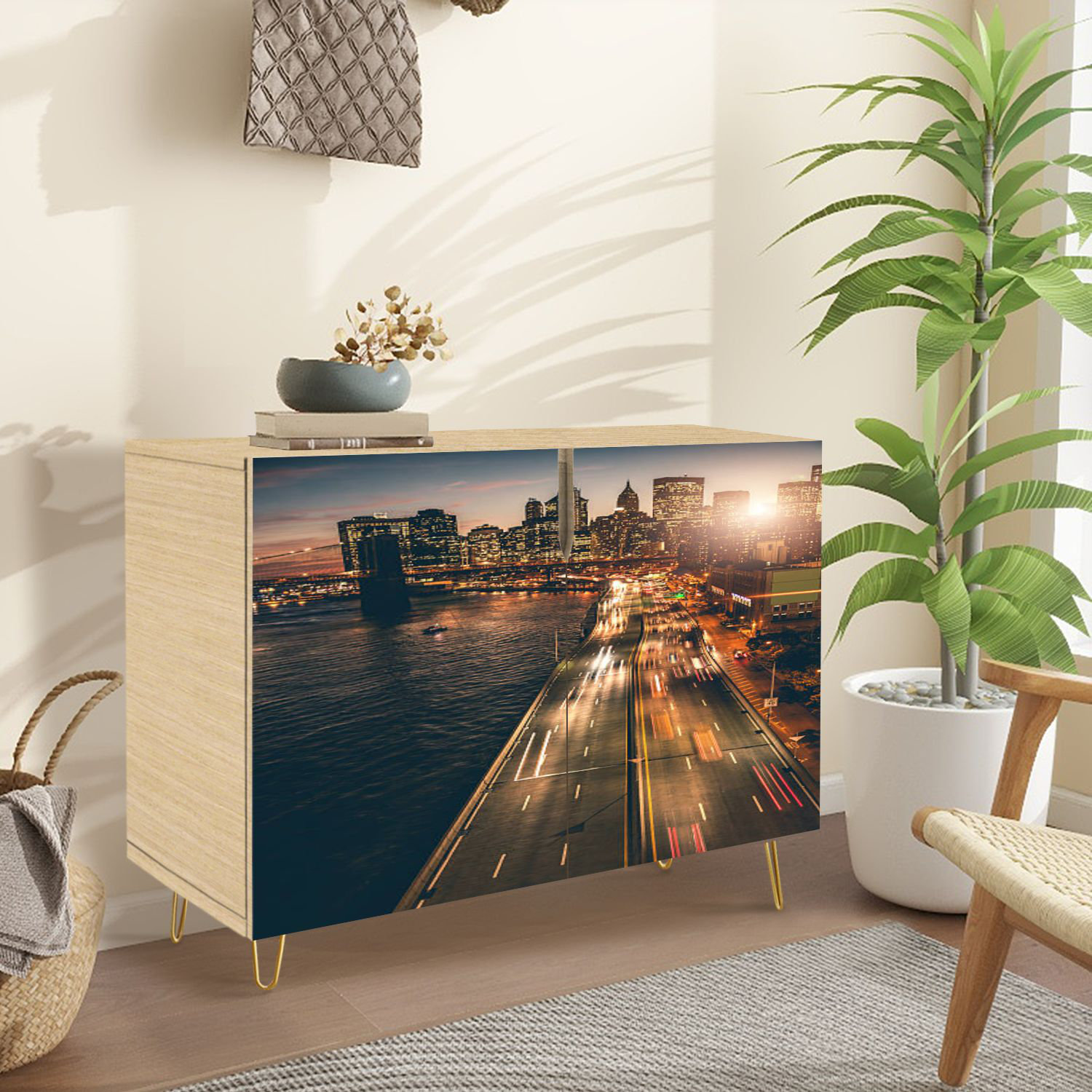 George Oliver Sideboard Buffet Cabinet with Storage New York Downtown ...