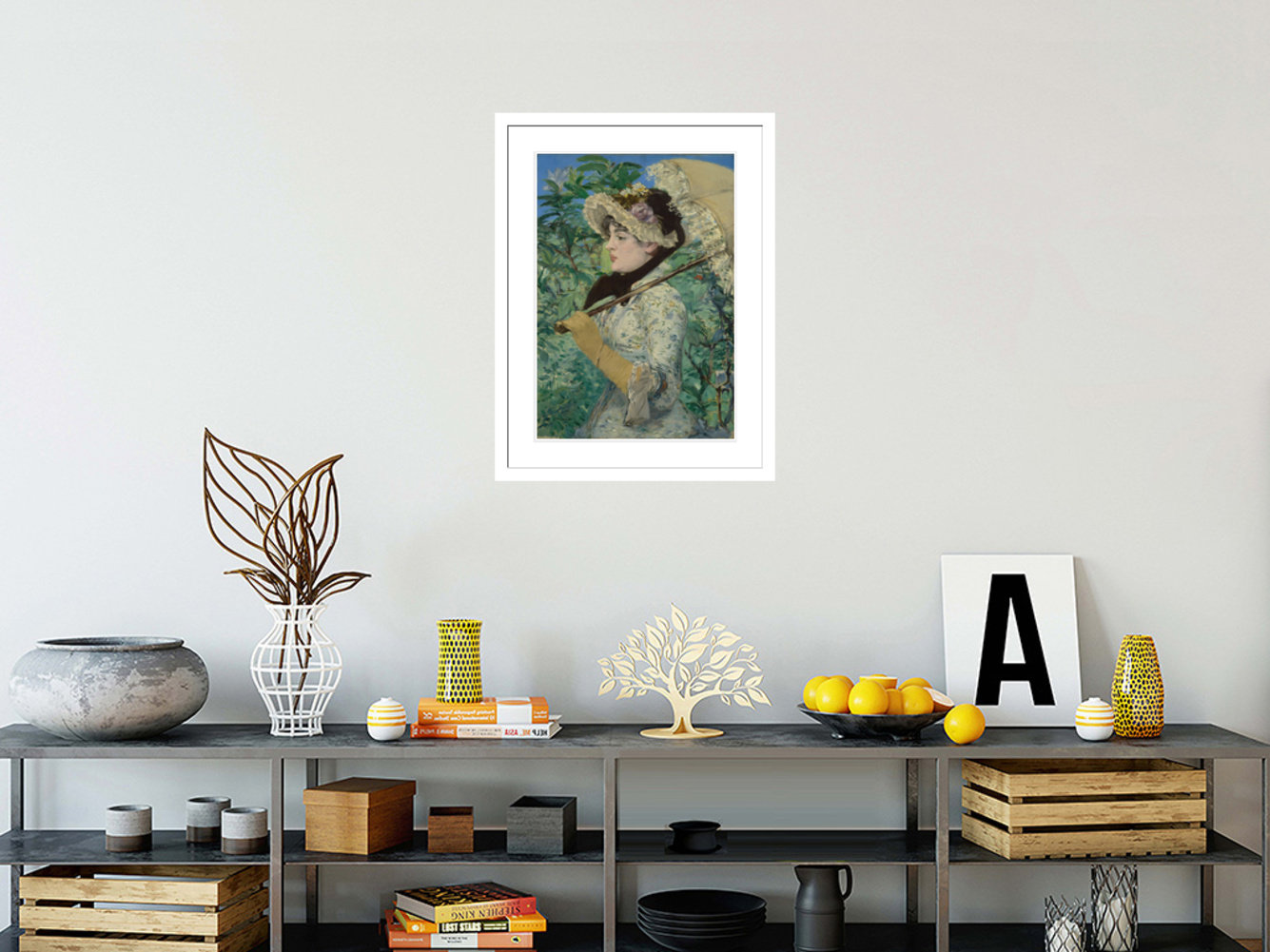Red Barrel Studio® Jeanne (Spring) by Édouard Manet -Framed Giclee ...