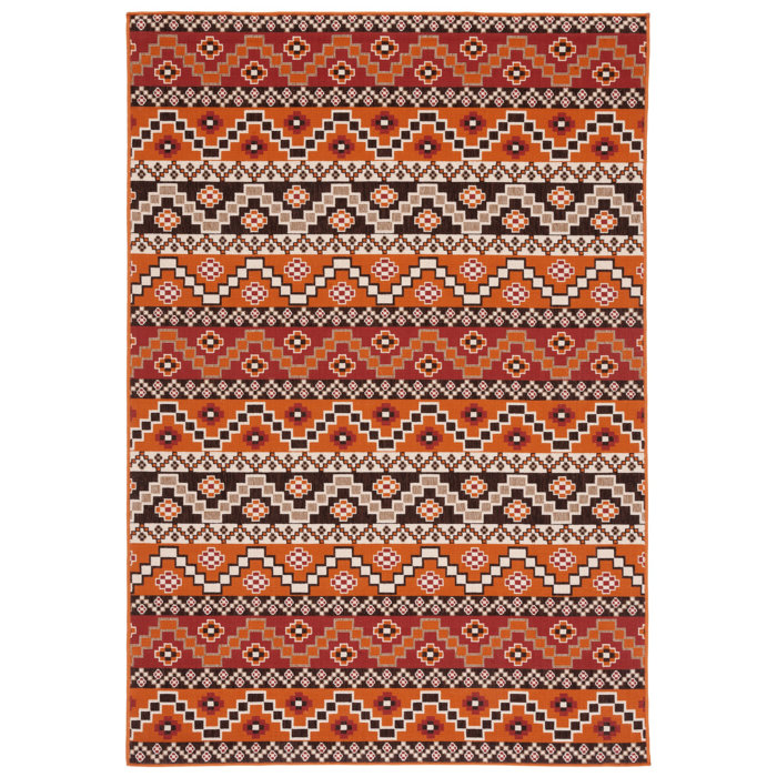 Union Rustic Northpoint Veranda Geometric Indoor/Outdoor Rug & Reviews ...