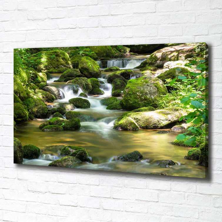 Union Rustic Waterfall - Wrapped Canvas Art Prints | Wayfair.co.uk