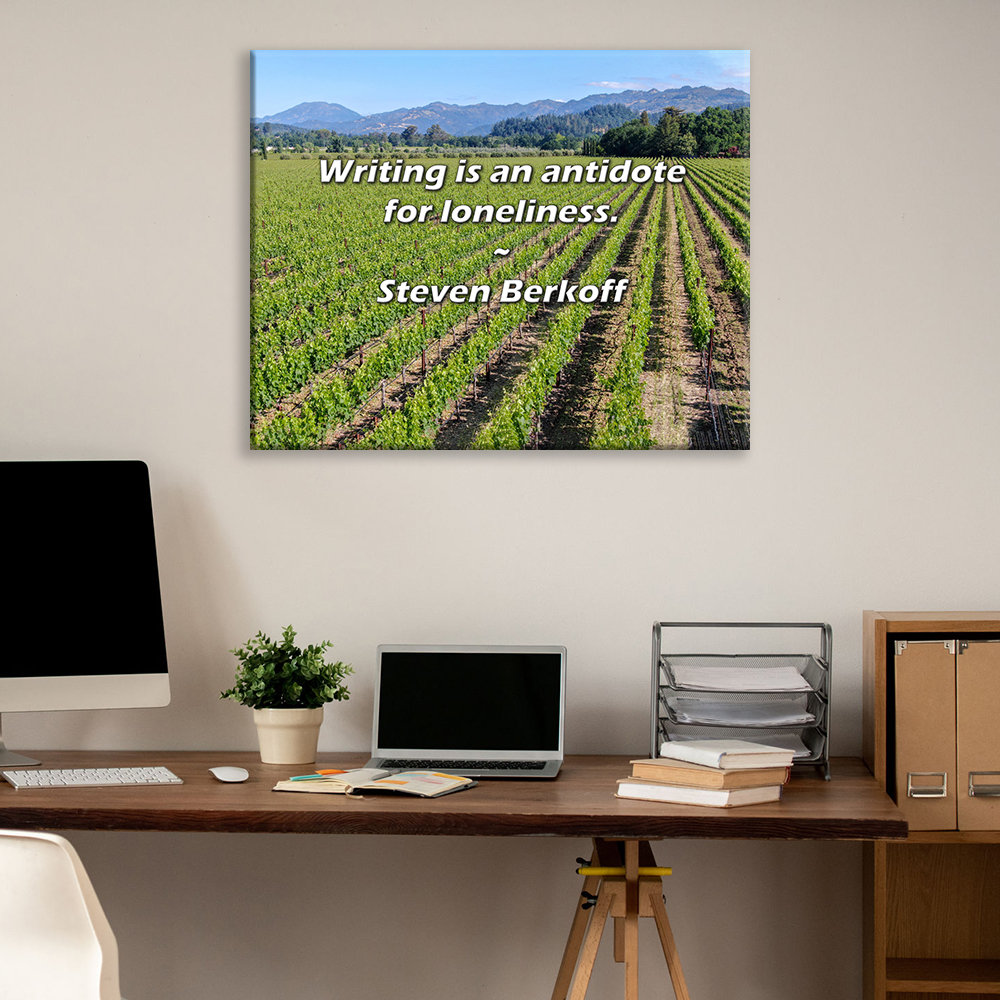 Ophelia & Co. Artsy Quote "Writing is an antidote for loneliness." By ...