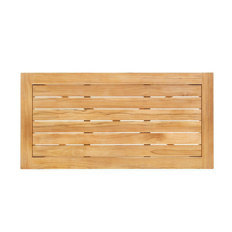 Winston All-Natural Teak Outdoor 24" x 48" Coffee Table - Wayfair Canada