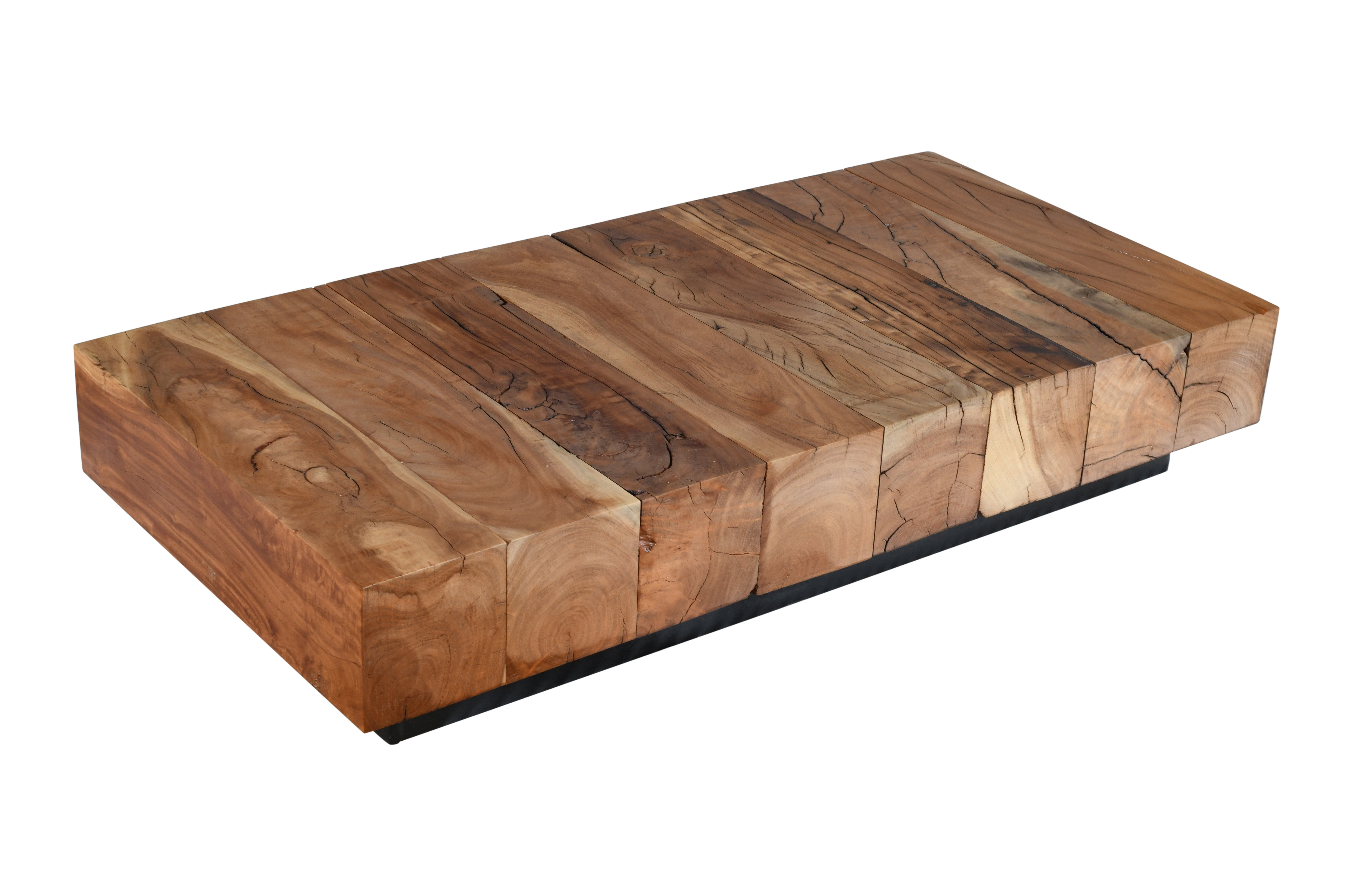 Loon Peak® Caid Solid Wood Beam Coffee Table & Reviews | Wayfair