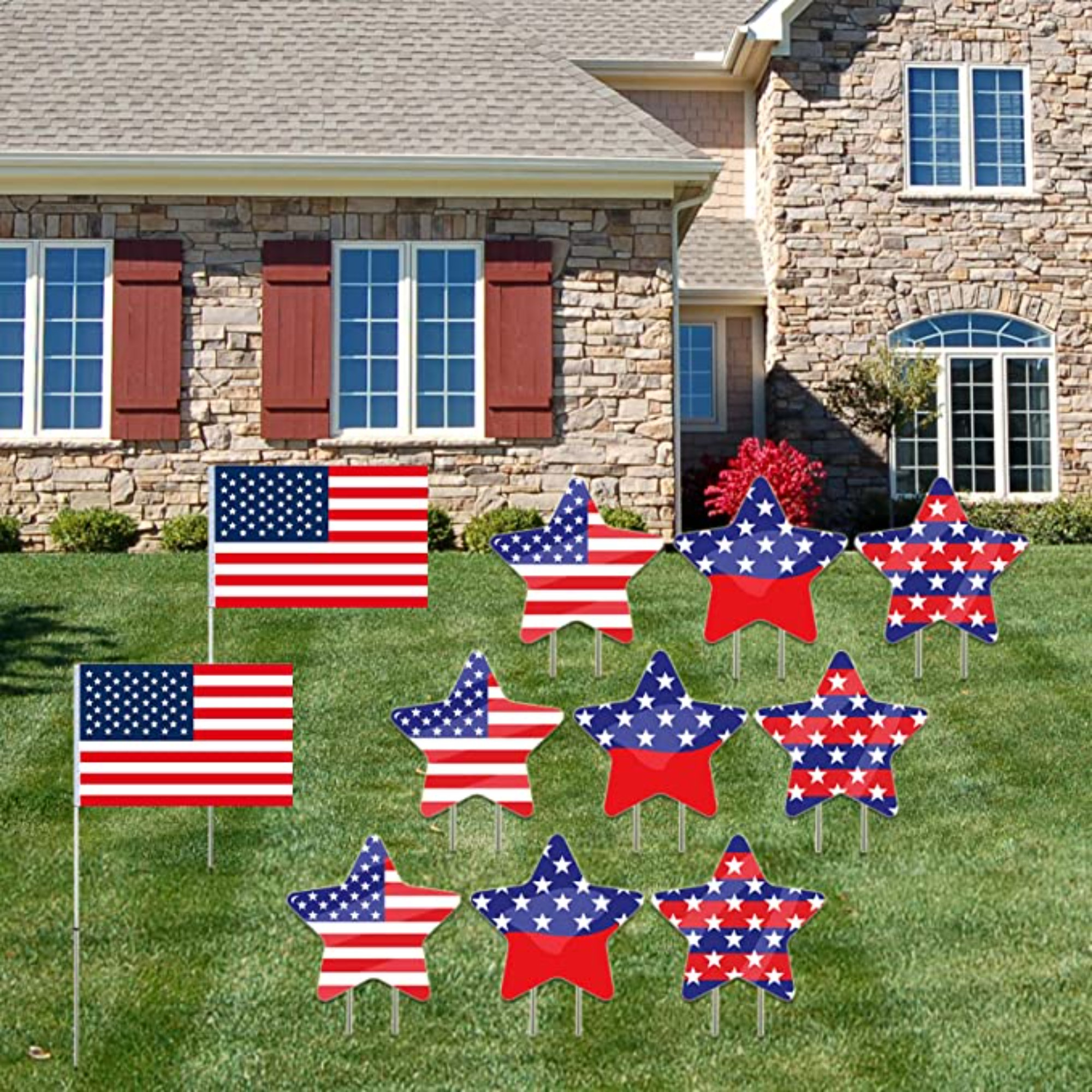 The Holiday Aisle® 4Th Of July Yard Sign Outdoor Lawn Decorations ...