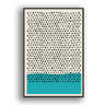 IDEA4WALL Abstract Vibrant Color Blocks Black Dots with Teal Color ...