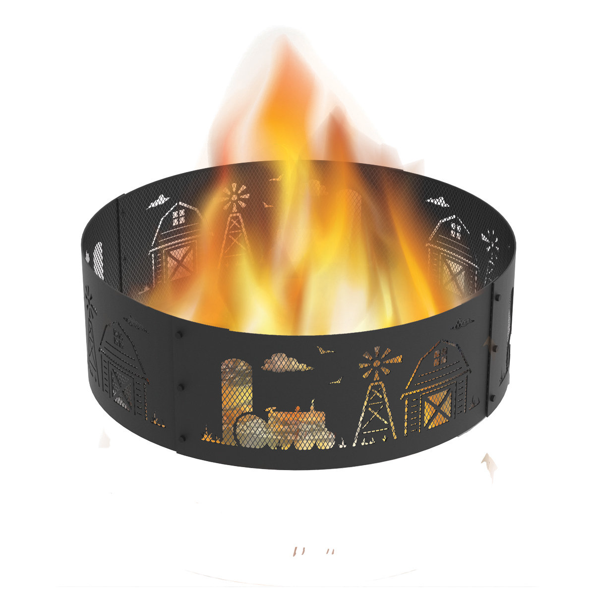 Blue Sky Outdoor Living Badlands Steel Wood Burning Fire Ring | Wayfair