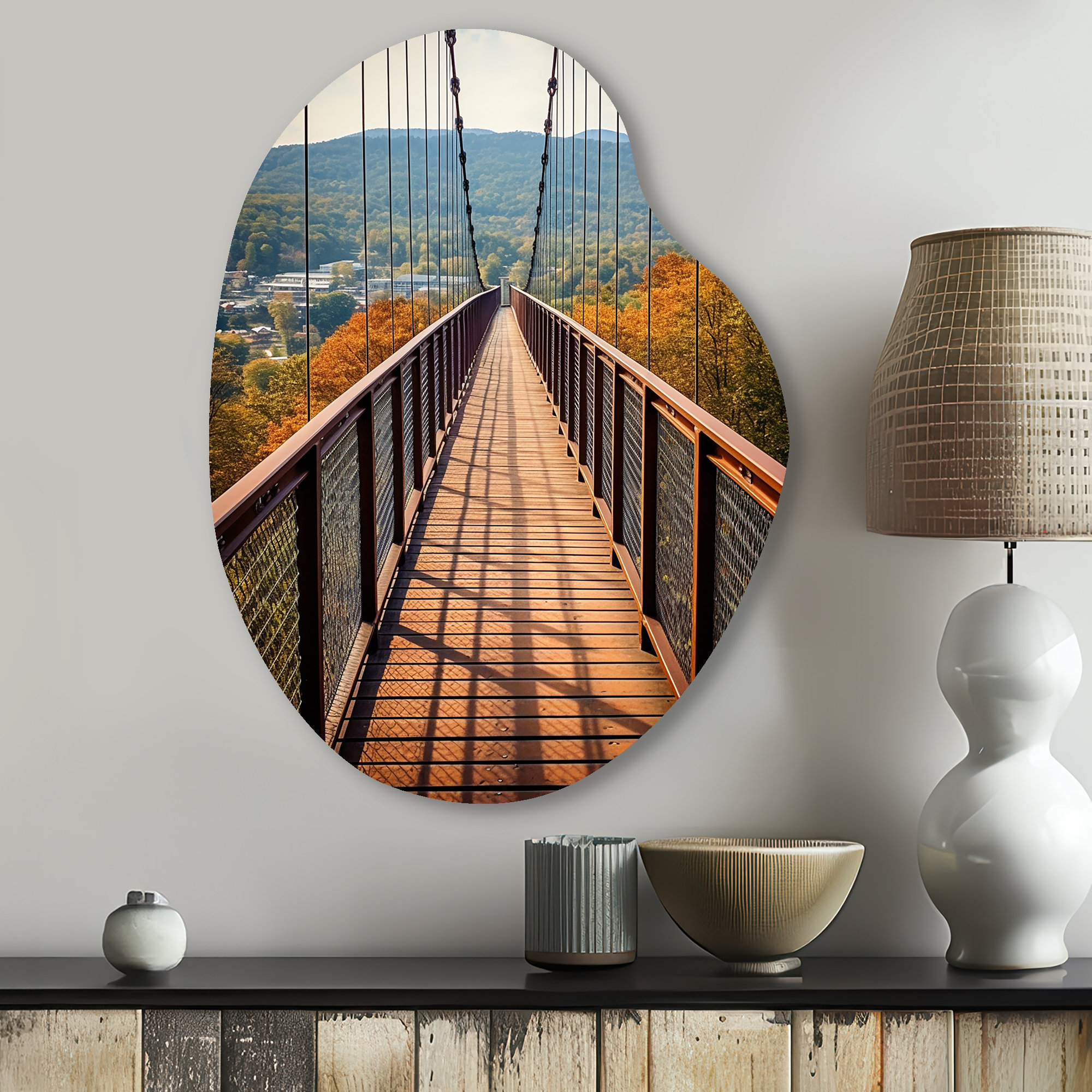 Design Art Gatlinburg Skybridge Tennessee - Tennessee Pear Shape Metal ...
