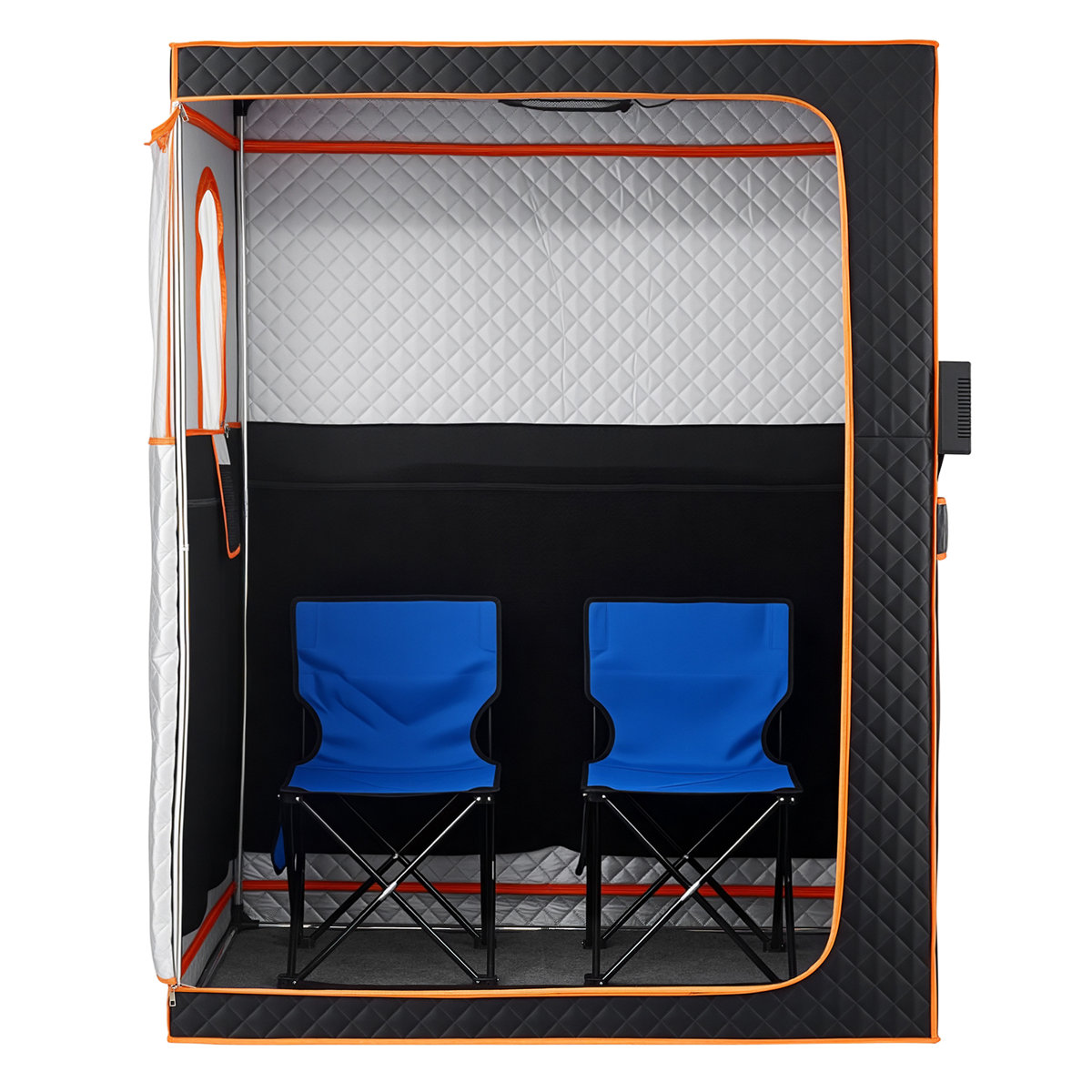 VEVOR 2 Person Portable Infrared Sauna Full Body Spa Tent with Chairs ...