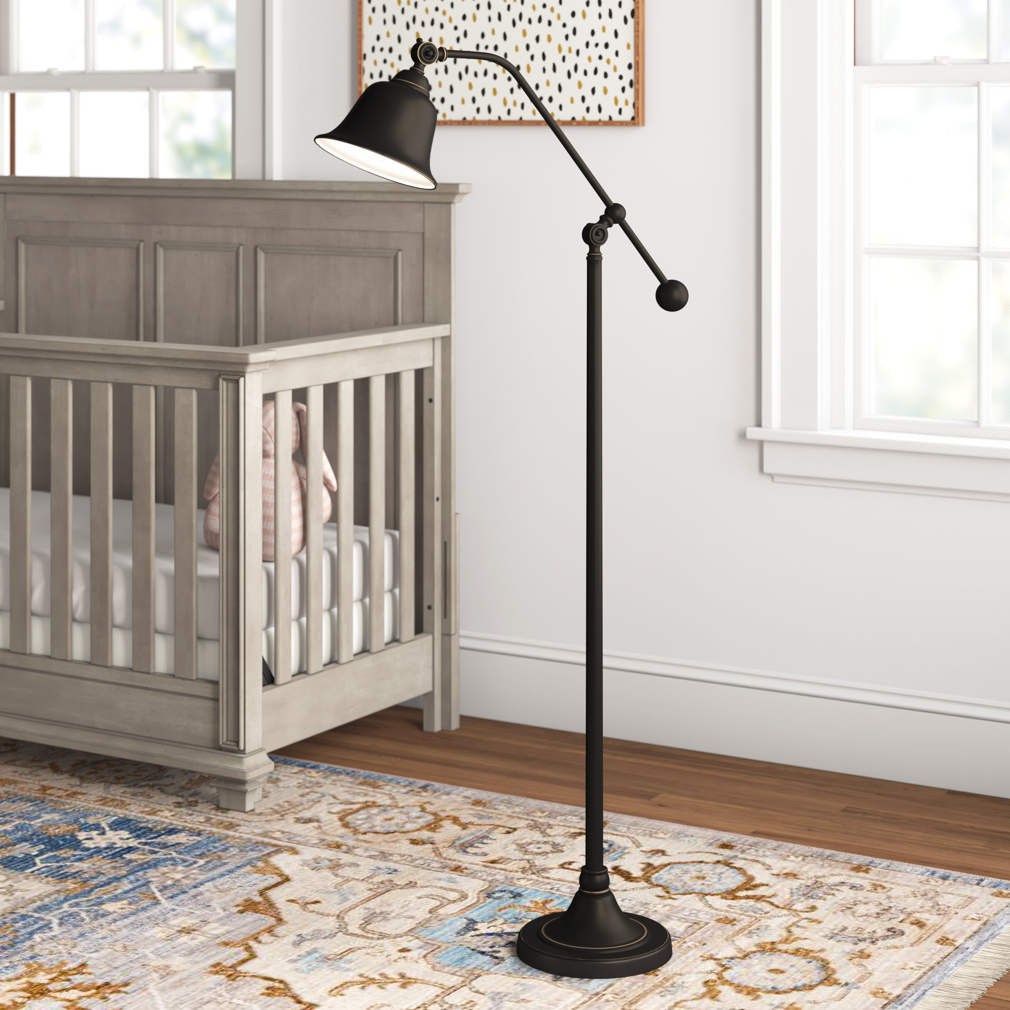 Charlton Home® Totham Dark Bronze Task Floor Lamp & Reviews - Wayfair ...