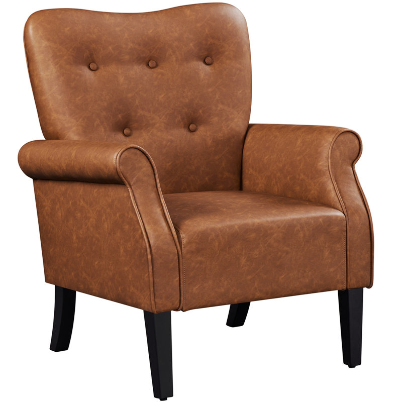 Lark Manor™ Anesha Vegan Leather Armchair & Reviews | Wayfair