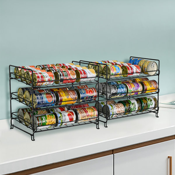Rebrilliant Millo 3-Tier Stackable Wire Can Rack Organizer Can Storage ...