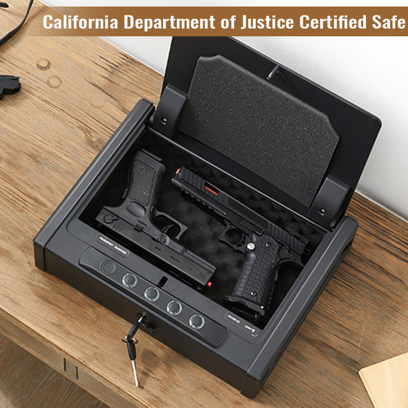 SY SOULYI 3-Quick Access Digital Gun Safe with Biometric Lock & Reviews ...